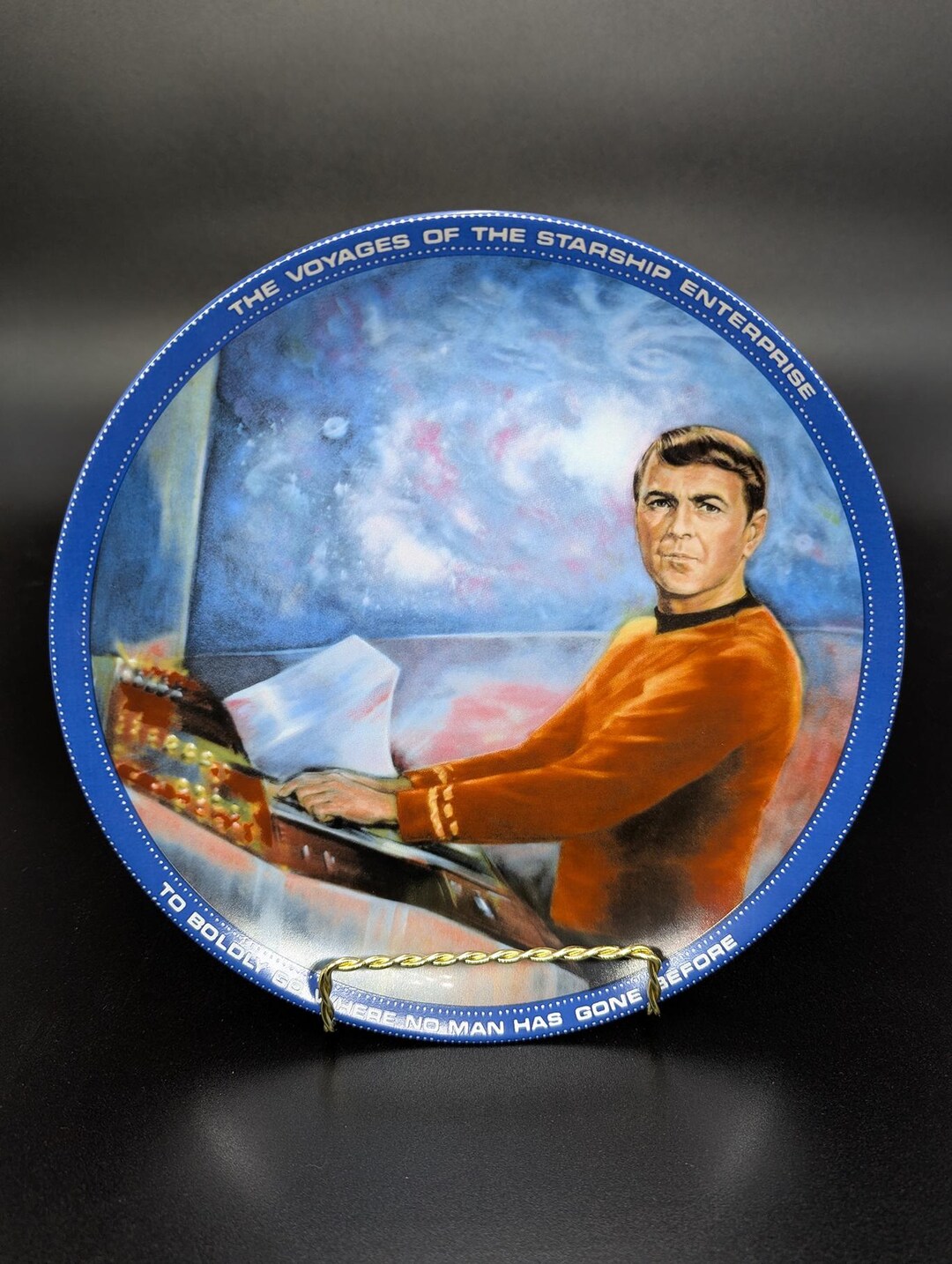 Vintage 1983 STAR TREK Collectors Plate "scotty" by the Hamilton ...