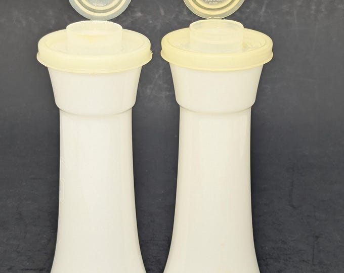 Vintage TUPPERWARE Hourglass Salt and Pepper Shakers With Flip-top Lids ...