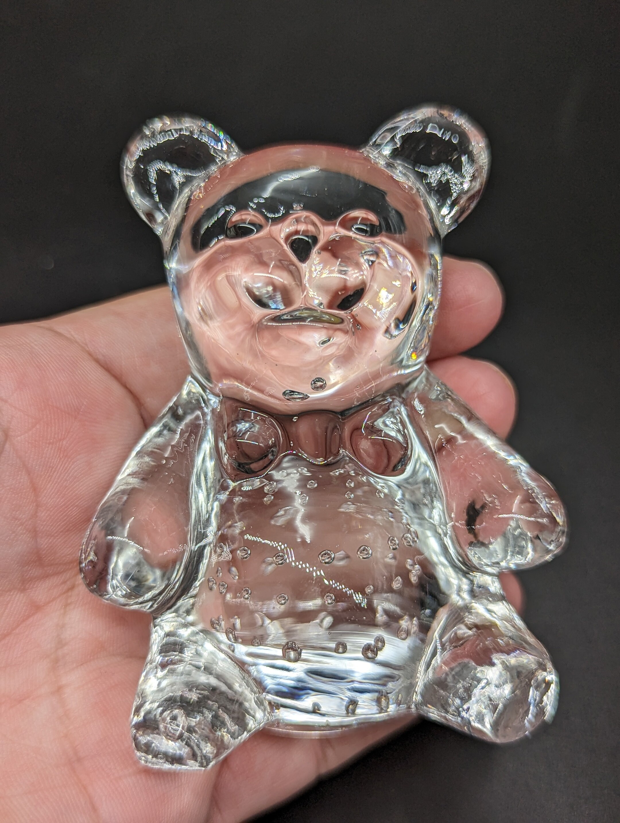 Vintage Controlled Bubble Glass Teddy Bear 3.25" Tall - V1498 - Etsy