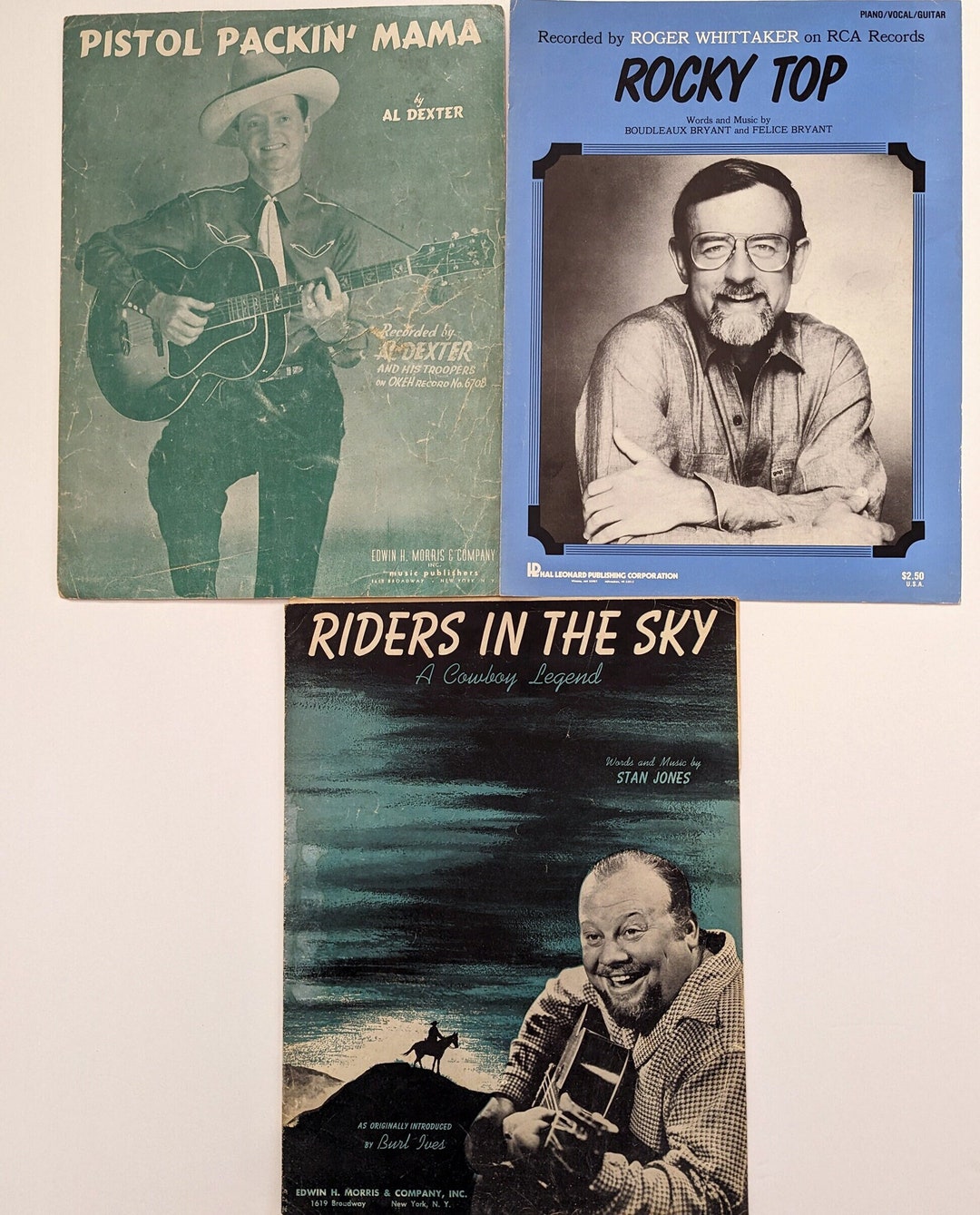 Vintage 3 Pieces of Classic Sheet Music From the 1940s and 1960s ...