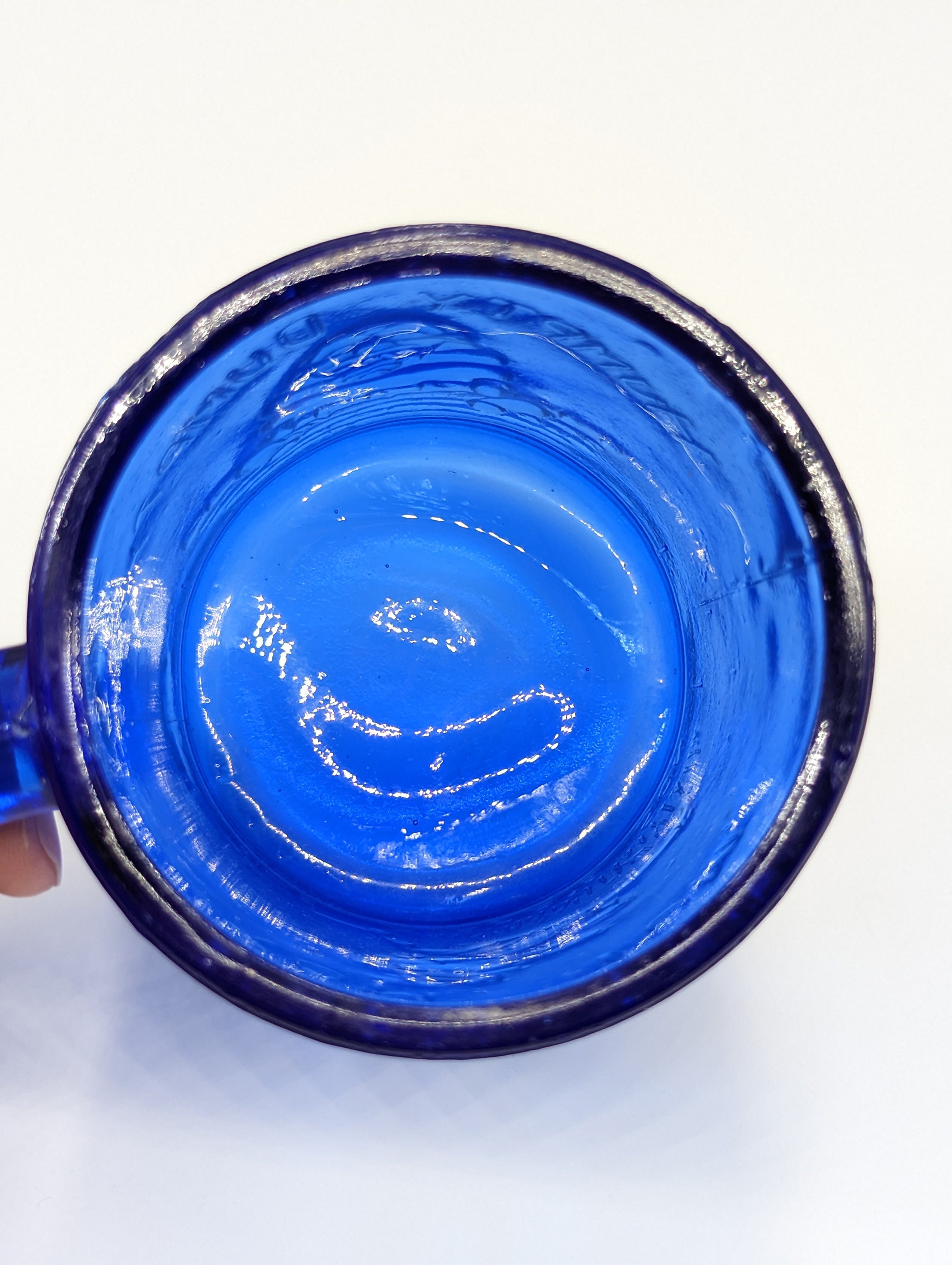 Vintage 1950s Cobalt Blue Glass Humpty Dumpty and Tom Tom the - Etsy