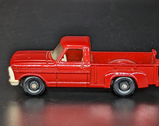 Vintage 1968 LESNEY Matchbox Series No. 6 Red Ford Pick-up Truck Made ...