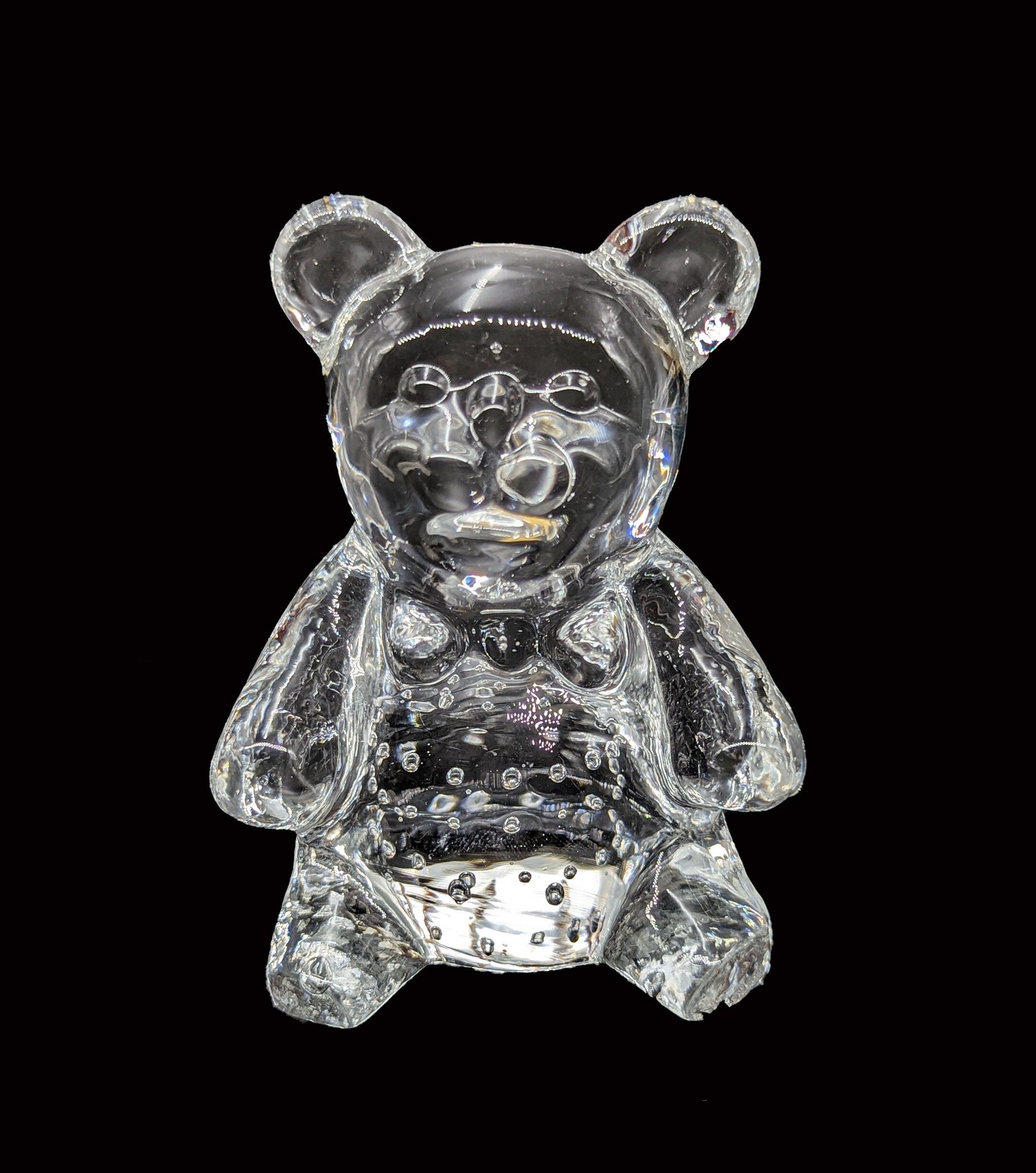 Vintage Controlled Bubble Glass Teddy Bear 3.25" Tall - V1498 - Etsy