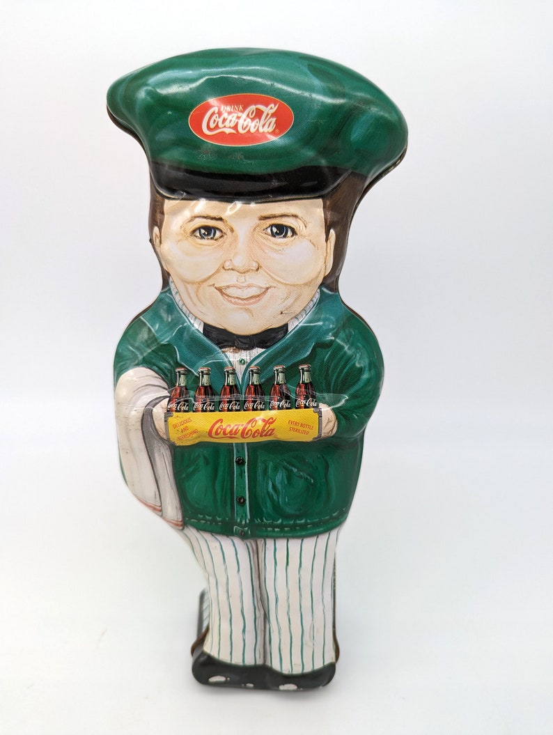Vintage 1999 Coca-cola Delivery Man Tin Container V0671 - Etsy