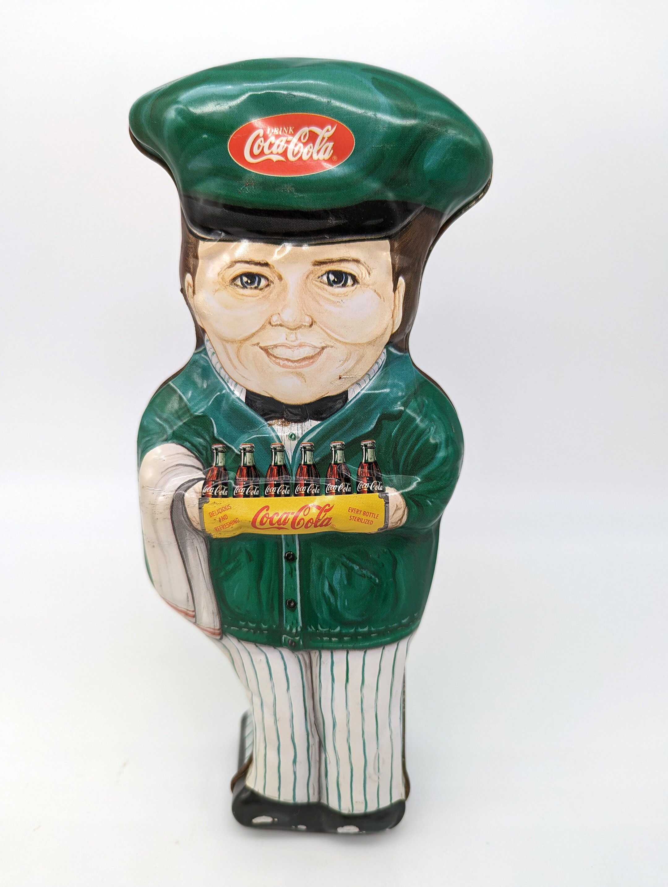 Vintage 1999 Coca-cola Delivery Man Tin Container V0671 - Etsy