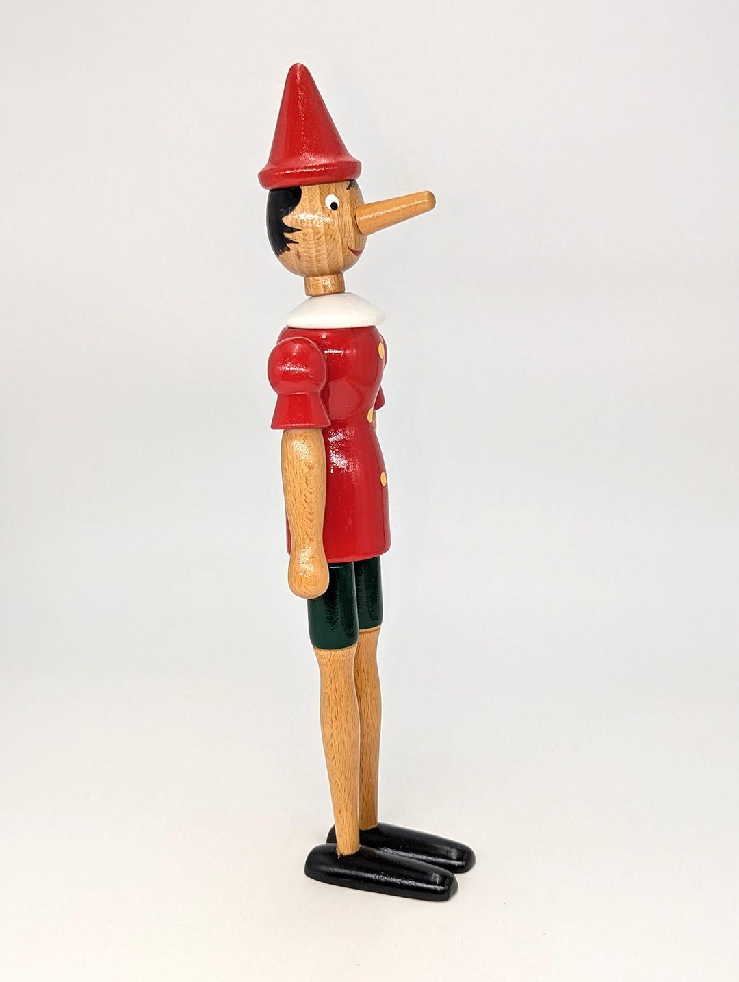 Vintage Solid Wood Made in Italy Pinocchio With Moveable Arms and Legs ...