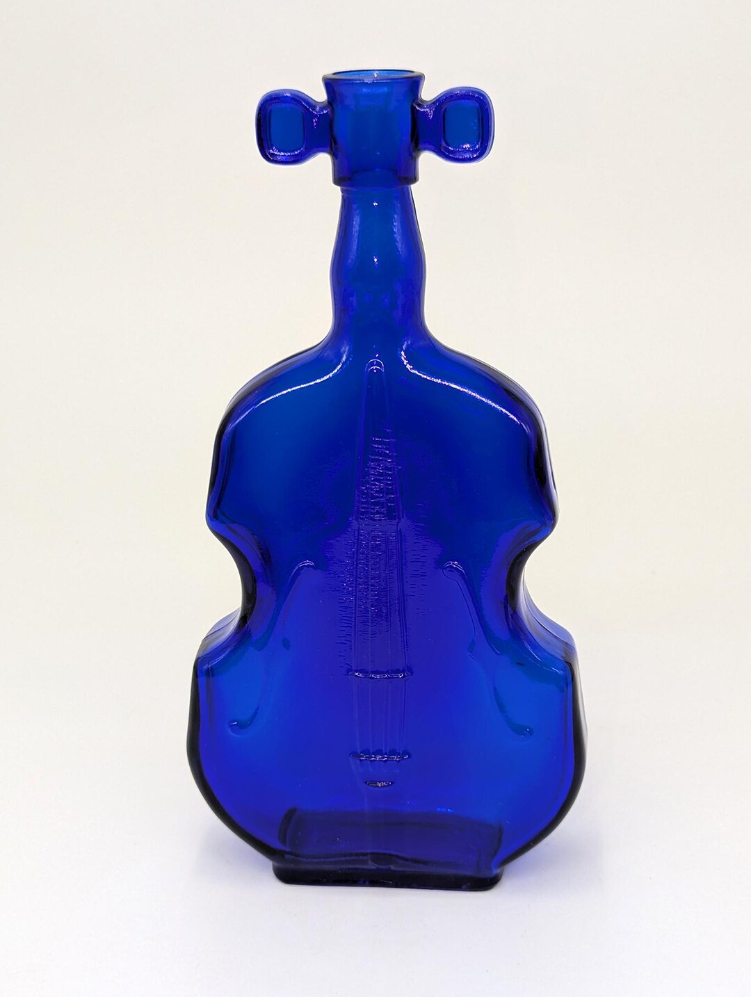 Vintage Cobalt Blue Glass Violin/cello Bottle 8" Tall - V4625 - Etsy