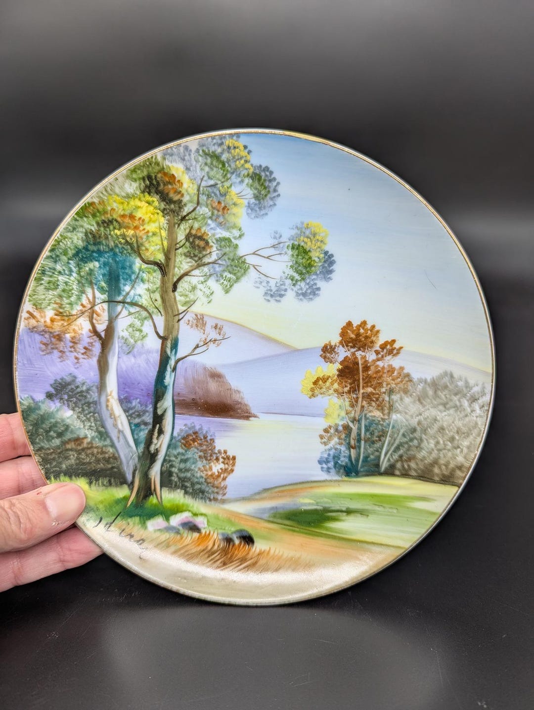 Vintage Hand-painted and Signed UCAGCO China Decorative Plate Made in ...