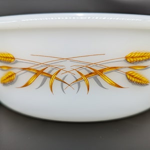 Vintage Fire King #447 Wheat or Golden Harvest Pattern 1-1/2 Quart ...