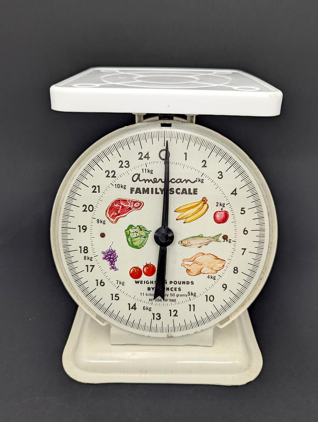 Vintage Cool 8" Tall Mid-century Modern "american FAMILY Scale" Metal ...