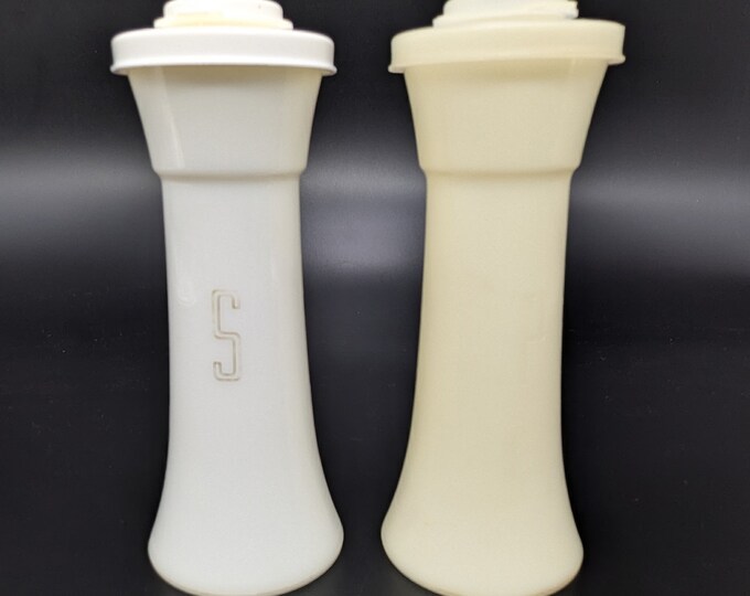 Vintage 1970s Tupperware Full Size Hourglass Salt & Pepper Shakers With ...