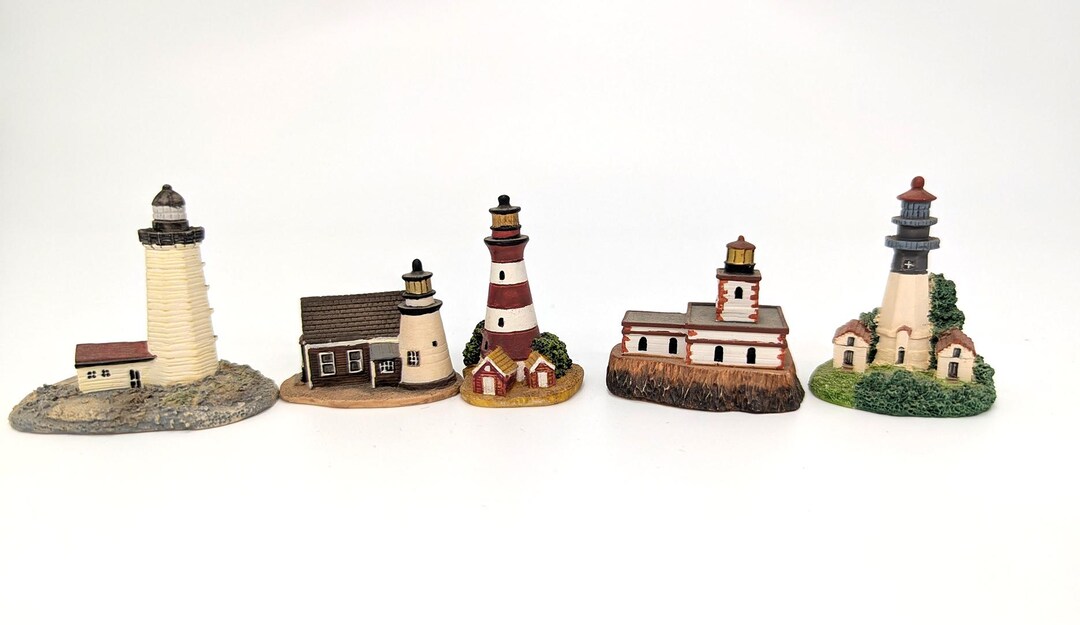 Vintage 1990s Set of 5 Collectible LENOX Lighthouse Thimbles - V3995 - Etsy
