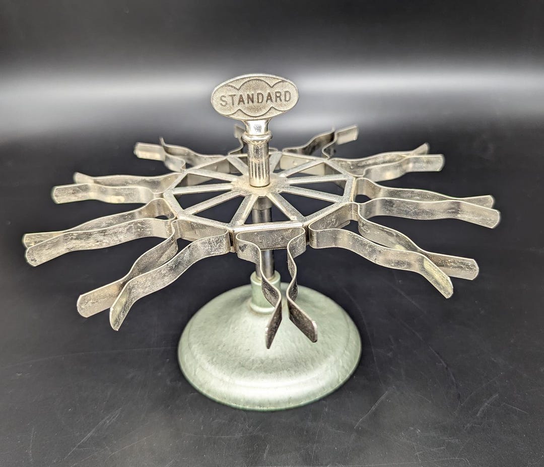 Vintage Very Cool STANDARD Brand Metal Revolving Rubber Stamp Rack ...