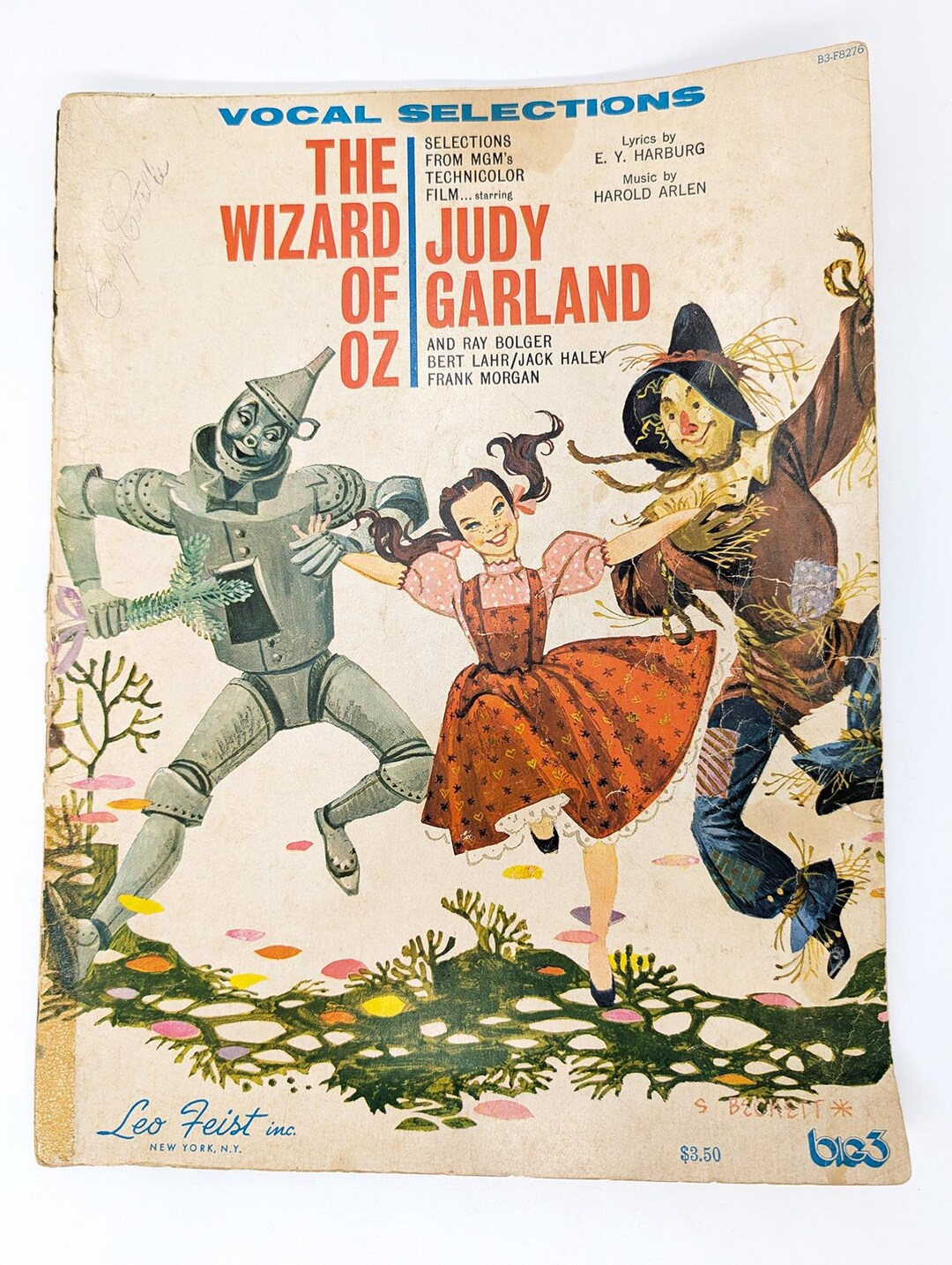Vintage 1968 "vocal Selections From the WIZARD OF Oz" Song Book - V4772 ...