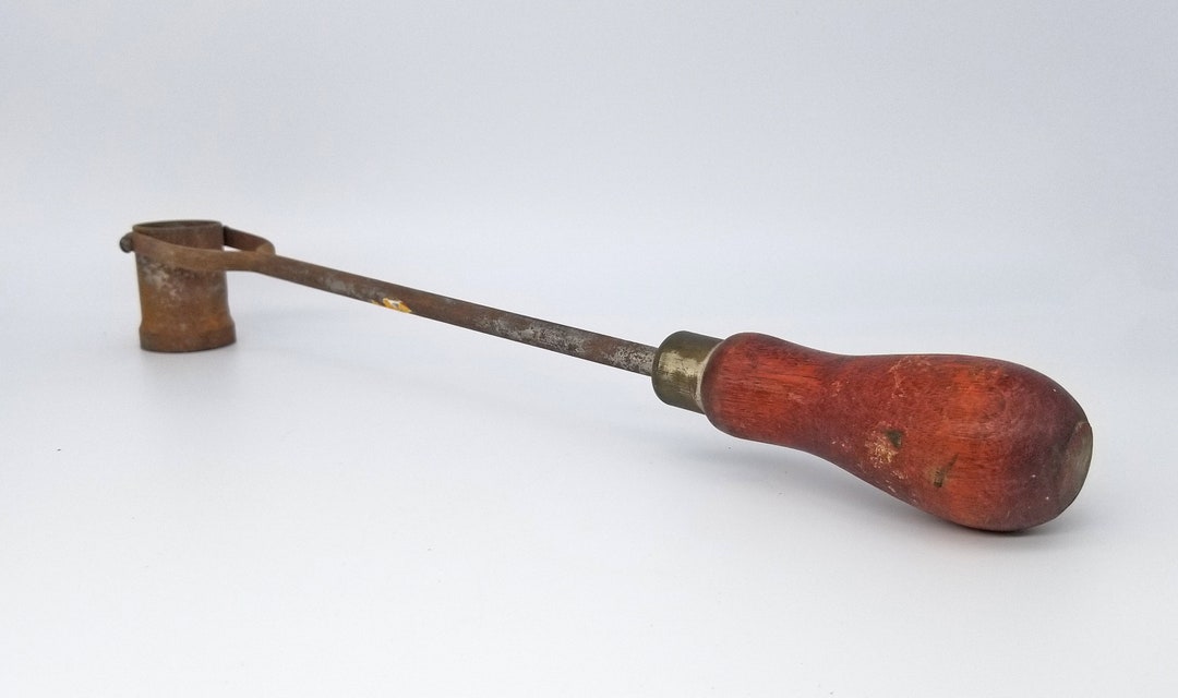 Vintage 1950s Lead Ladle With Swivel Pouring Pot and Wood Handle ...