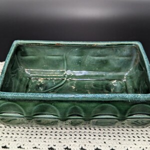 Vintage 1958 Cookson Pottery Green 8 Long Rectangle Planter CP558 V3390 ...