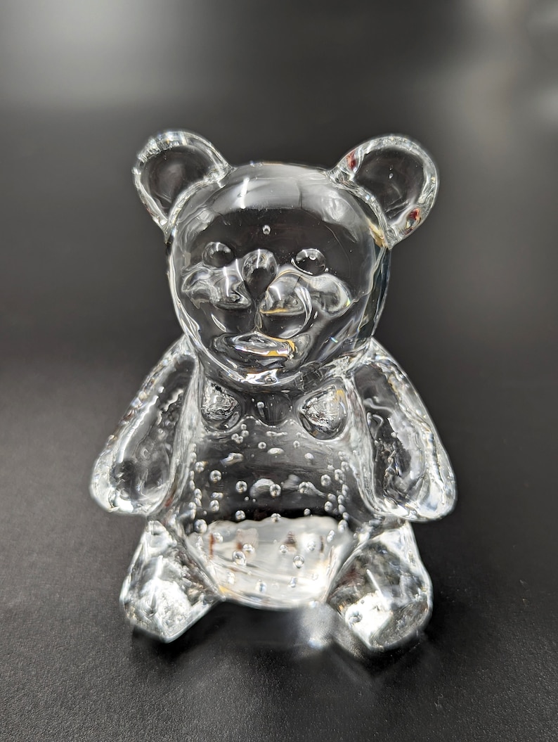 Vintage Controlled Bubble Glass Teddy Bear 3.25" Tall - V1498 - Etsy