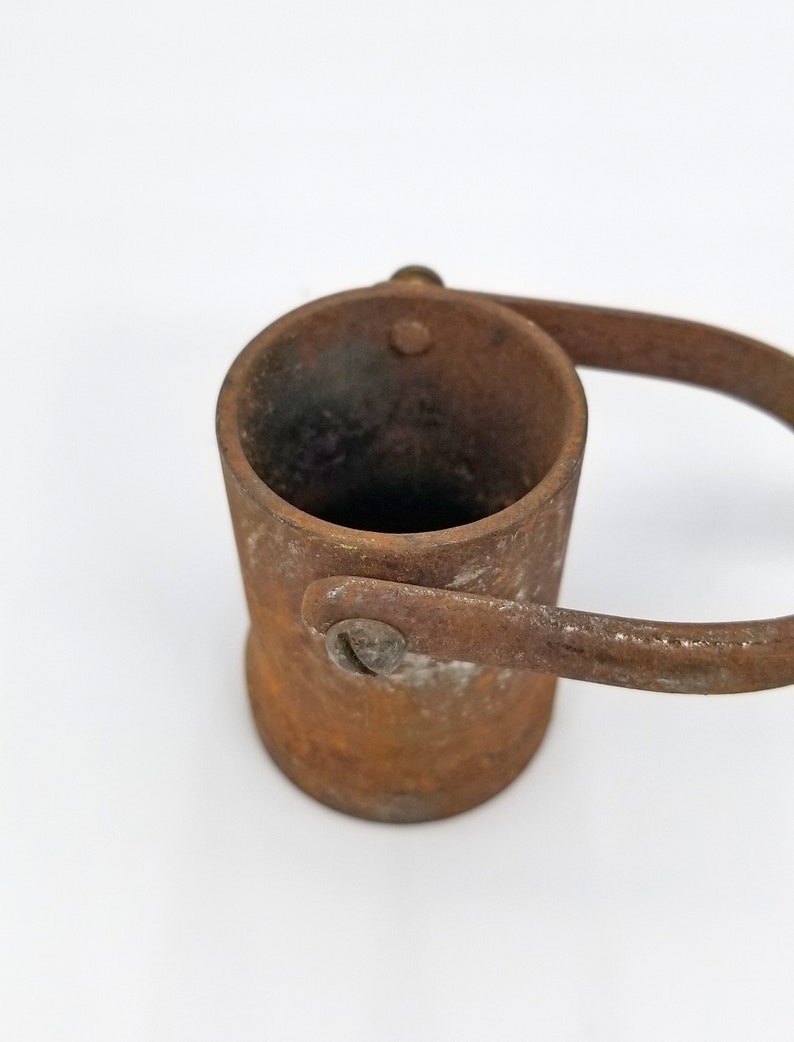 Vintage 1950s Lead Ladle With Swivel Pouring Pot and Wood Handle ...