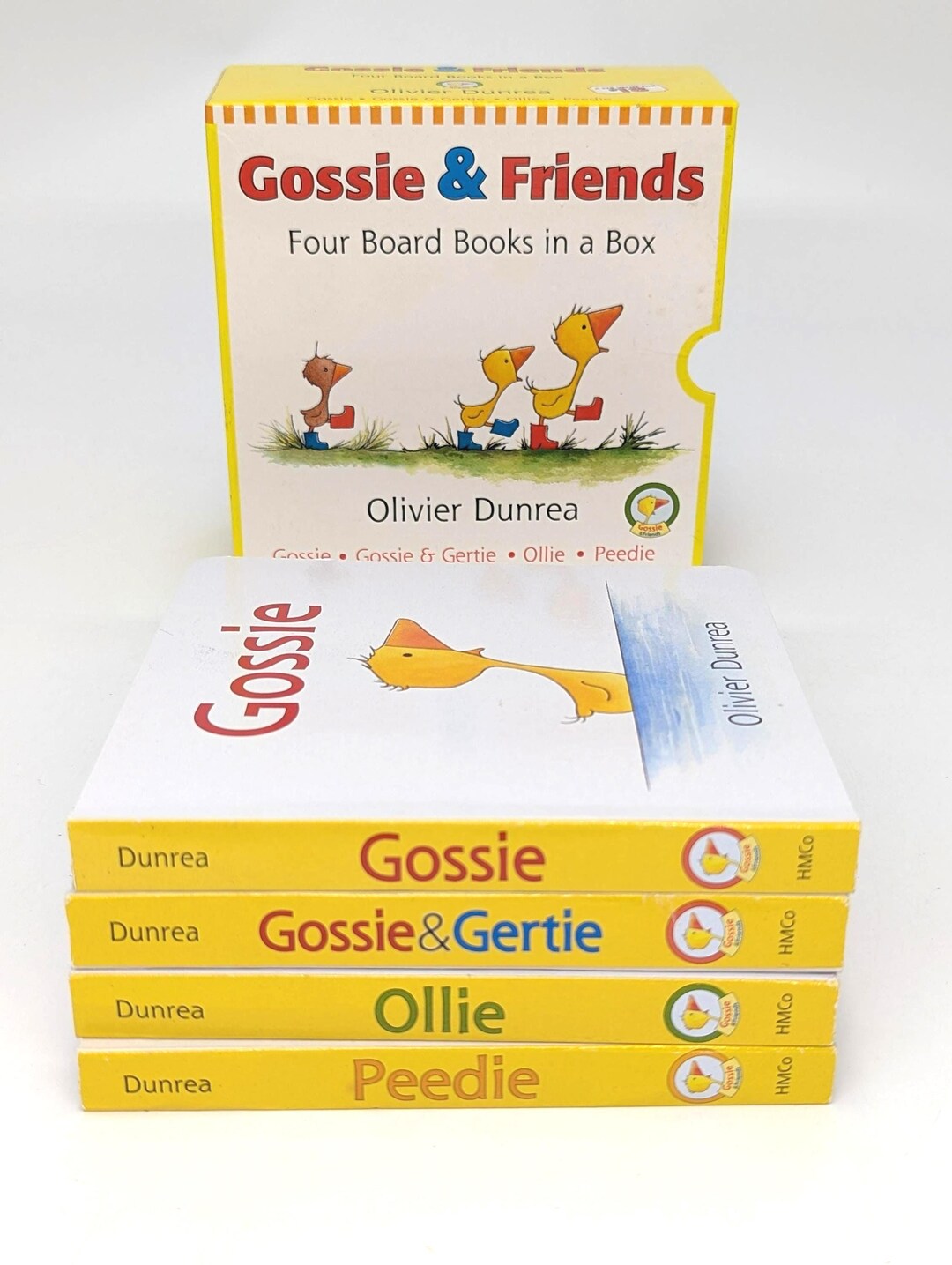 Vintage "'gossie and Friends" 4 Board Books in A Box by Olivier Dunrea ...