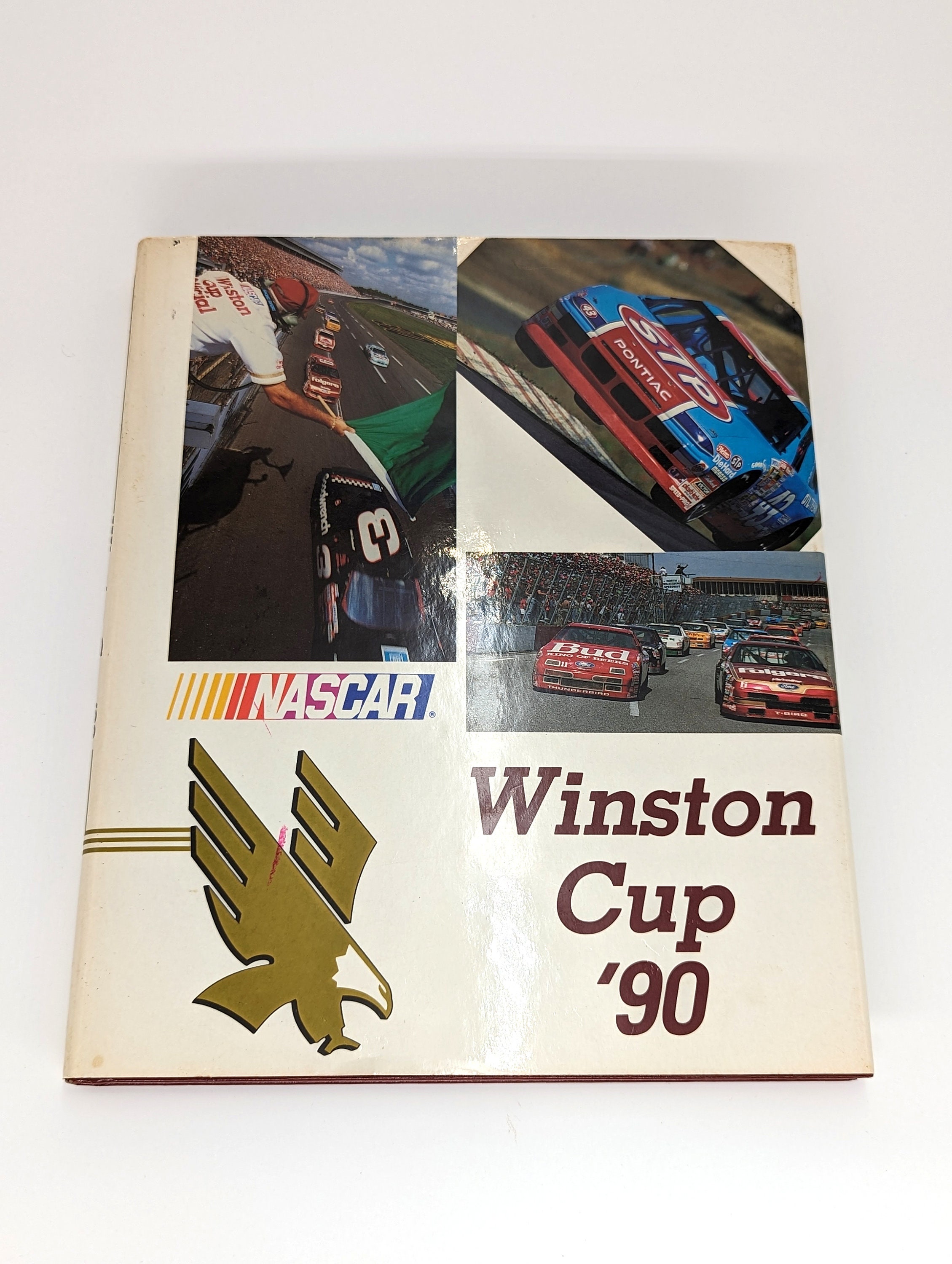 Vintage NASCAR GOLD 1990 Winston Cup Yearbook With JSA - Etsy