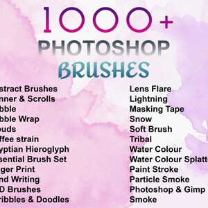 1000+ Photoshop Brushes Bundle | Photoshop Overlays, Effects Brushes ...