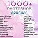 1000+ Photoshop Brushes Bundle | Photoshop Overlays, Effects Brushes ...
