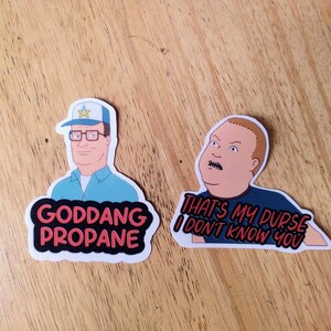 Hank Hill God Dang Propane Sticker King of the Hill Vinyl Sticker - Etsy