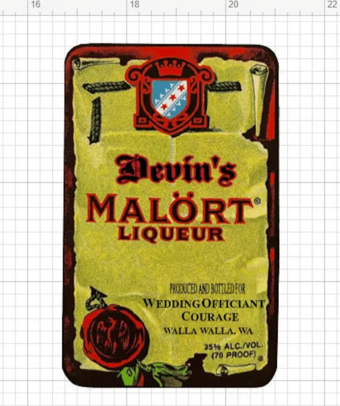 Custom Malort Bottle Labels 750ml - Etsy
