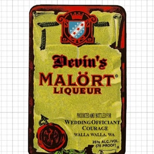 Custom Malort Bottle Labels 750ml - Etsy