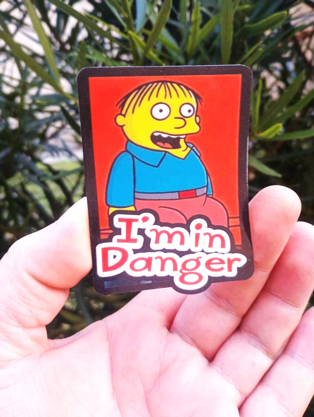 Ralph Wiggum I'm in Danger Sticker Simpsons Sticker - Etsy