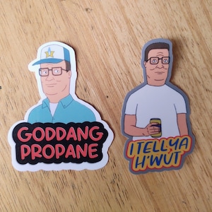 Hank Hill God Dang Propane Sticker King of the Hill Vinyl Sticker - Etsy