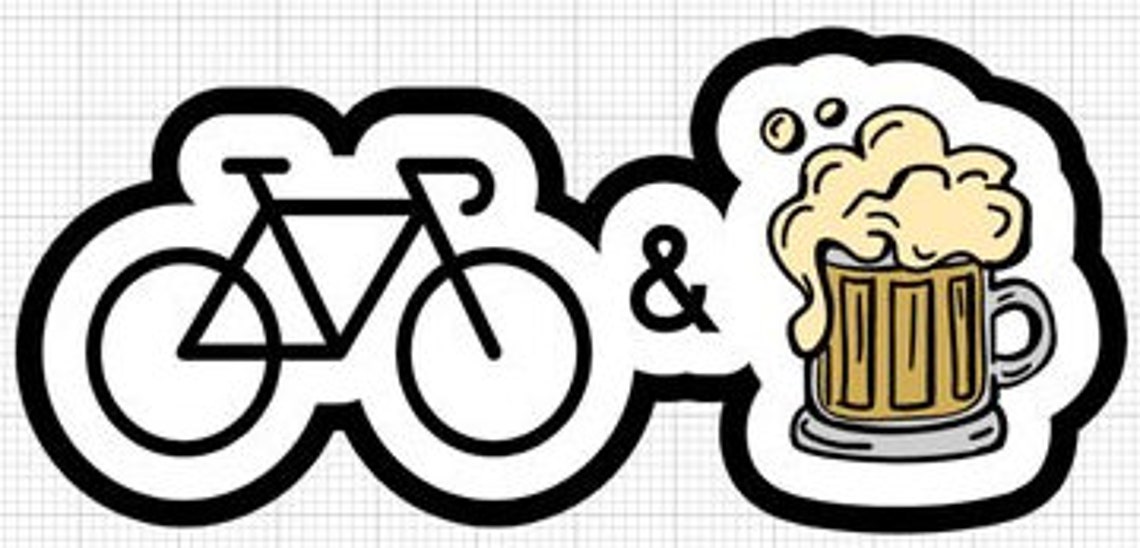 Ride Bikes Drink Beer Sticker Sticker Set - Etsy