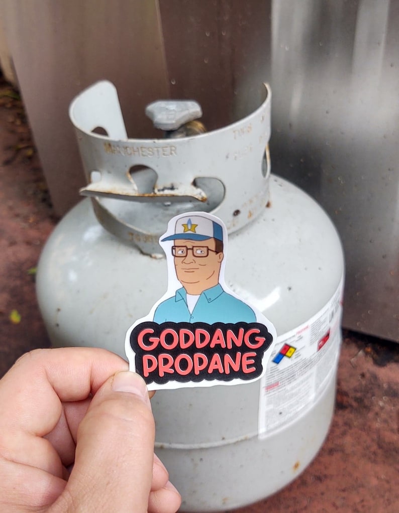 Hank Hill God Dang Propane Sticker King of the Hill Vinyl - Etsy