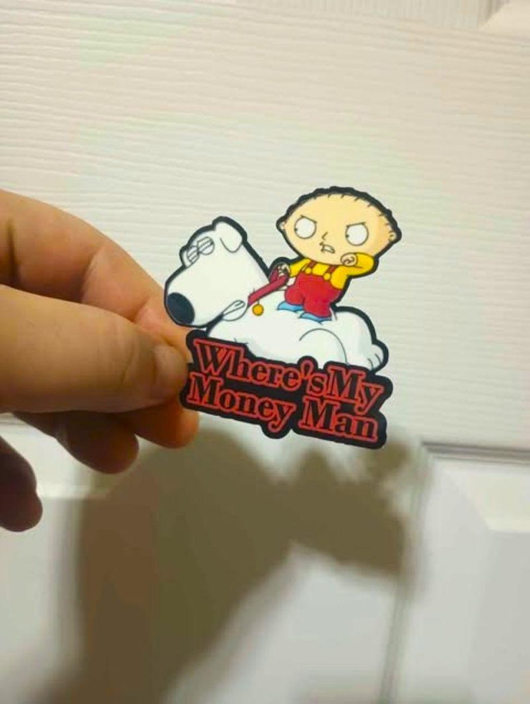 Stewie Griffin, Where's My Money Man Sticker, Family Guy Sticker - Etsy
