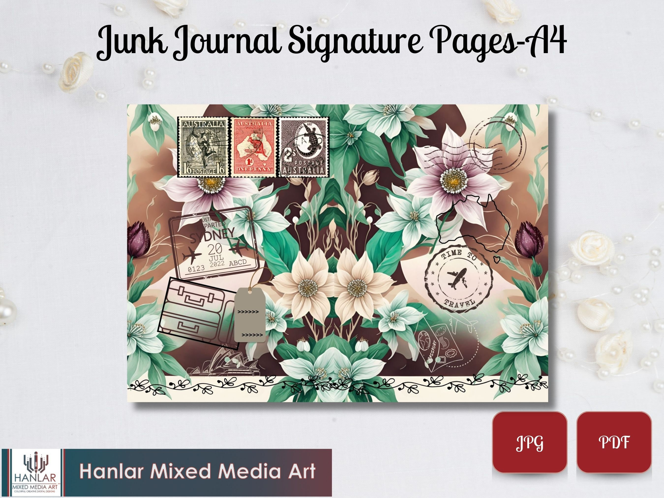 7-A4 L/scape Printable Digital Made Signature Pages - Etsy