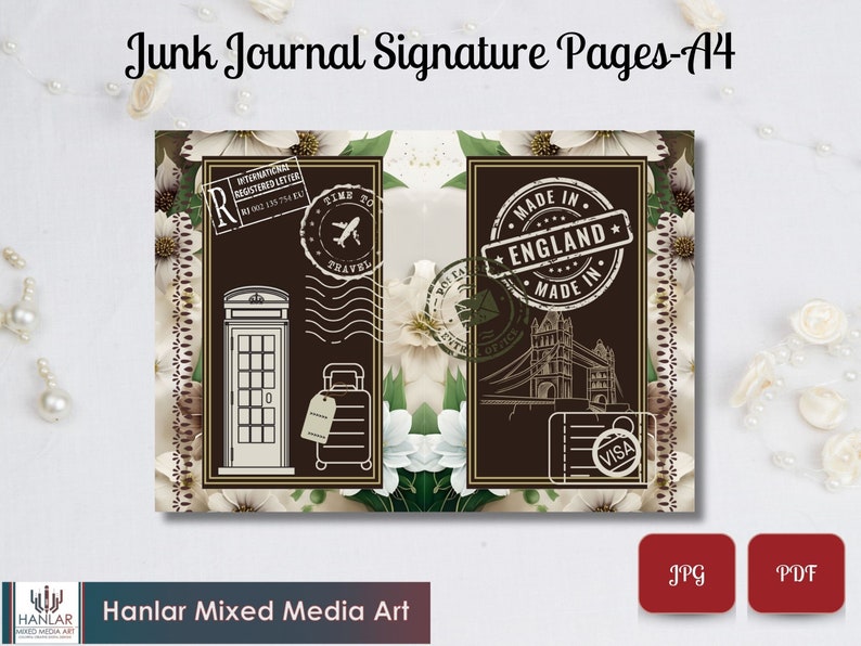 7-A4 L/scape Printable Digital Made Signature Pages - Etsy