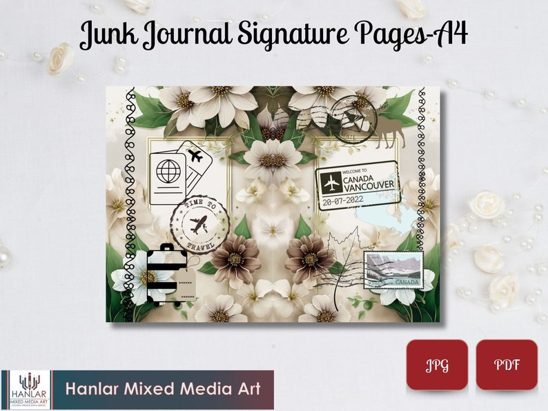 7-A4 L/scape Printable Digital Made Signature Pages - Etsy