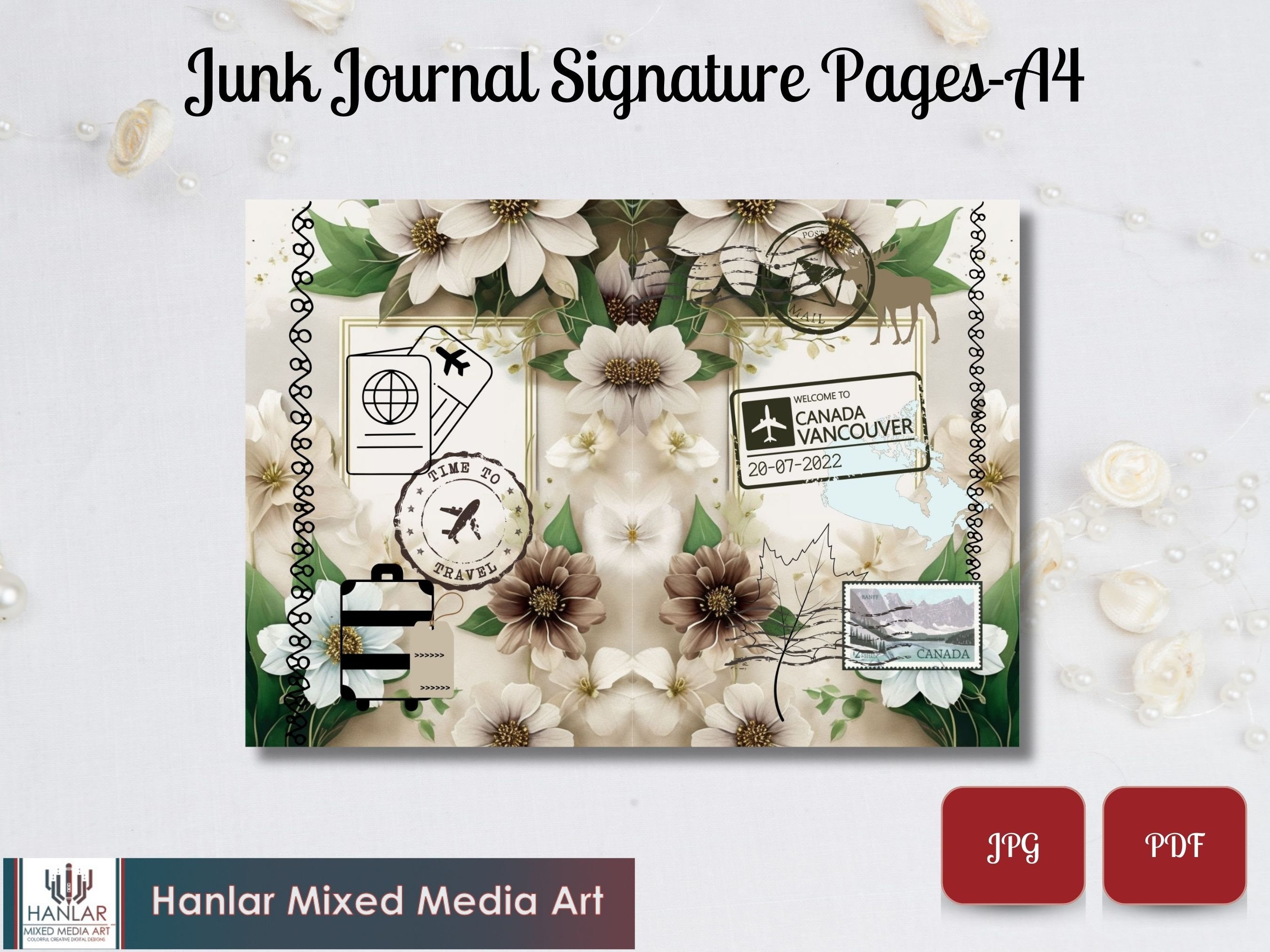 7-A4 L/scape Printable Digital Made Signature Pages - Etsy