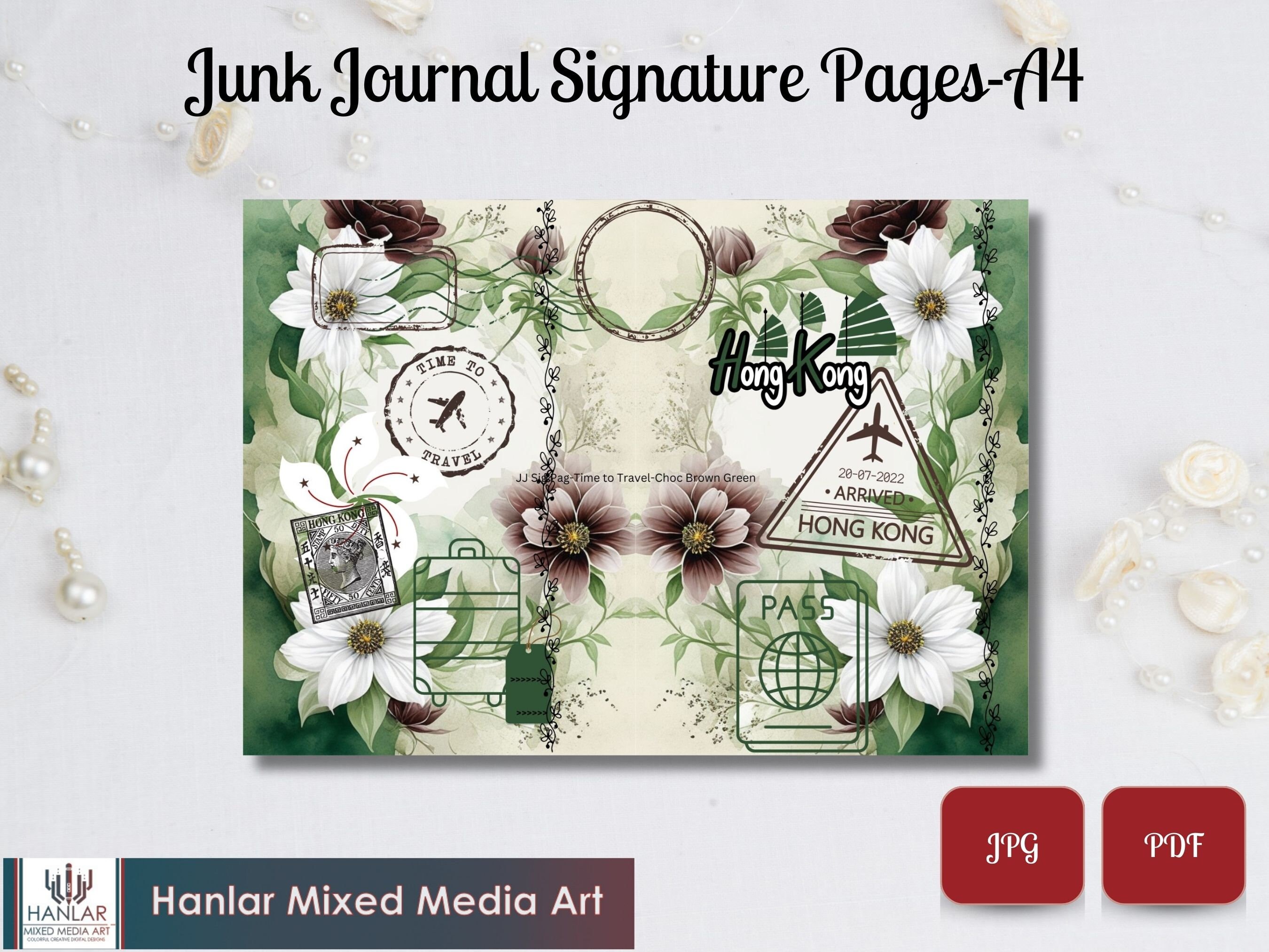 7-A4 L/scape Printable Digital Made Signature Pages - Etsy