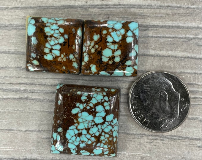 Number 8 Turquoise Cabs - Etsy
