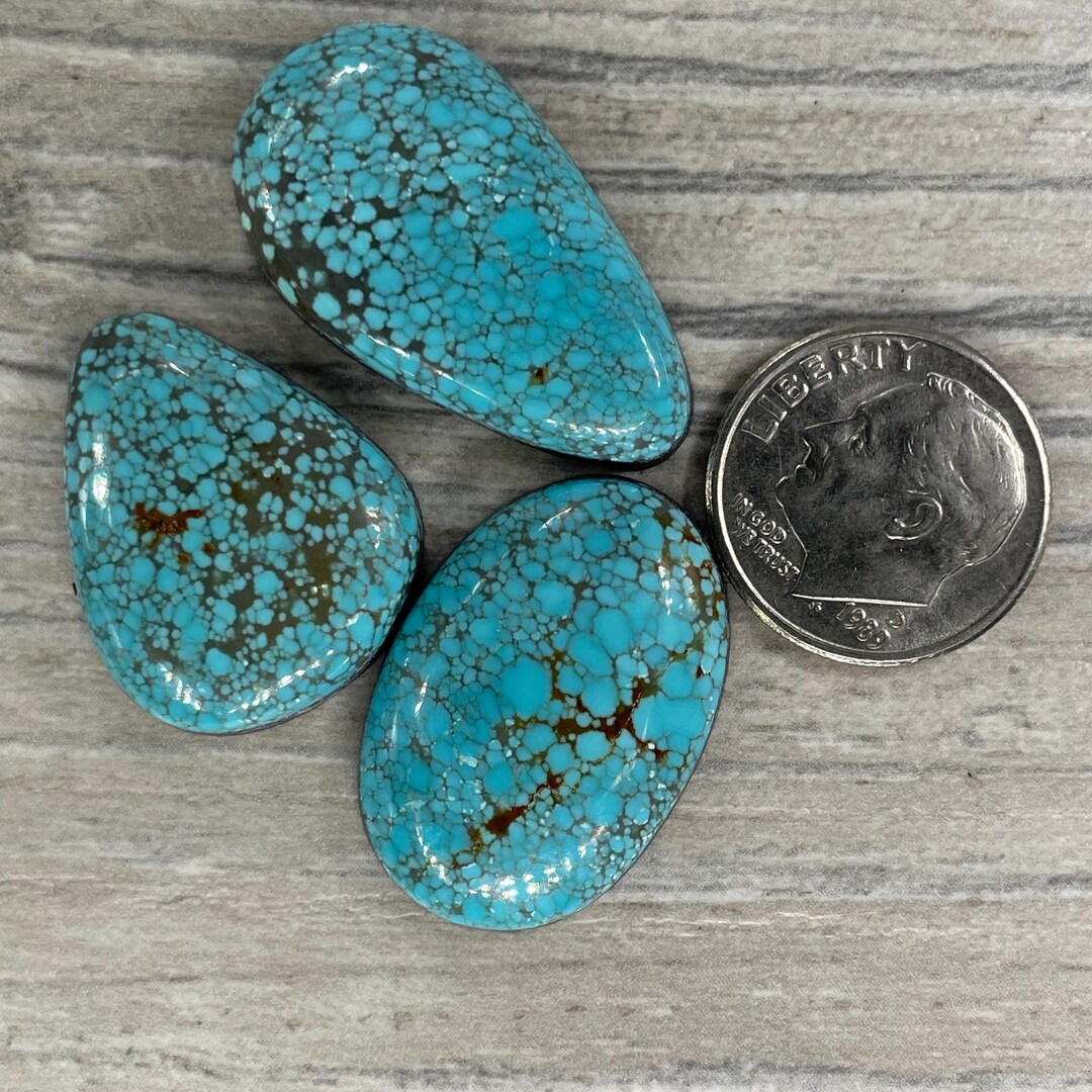 Number 8 Turquoise Cabs - Etsy