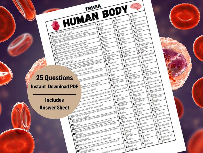 Human Body Trivia Quiz: Fun Facts & Questions for Science Lovers ...