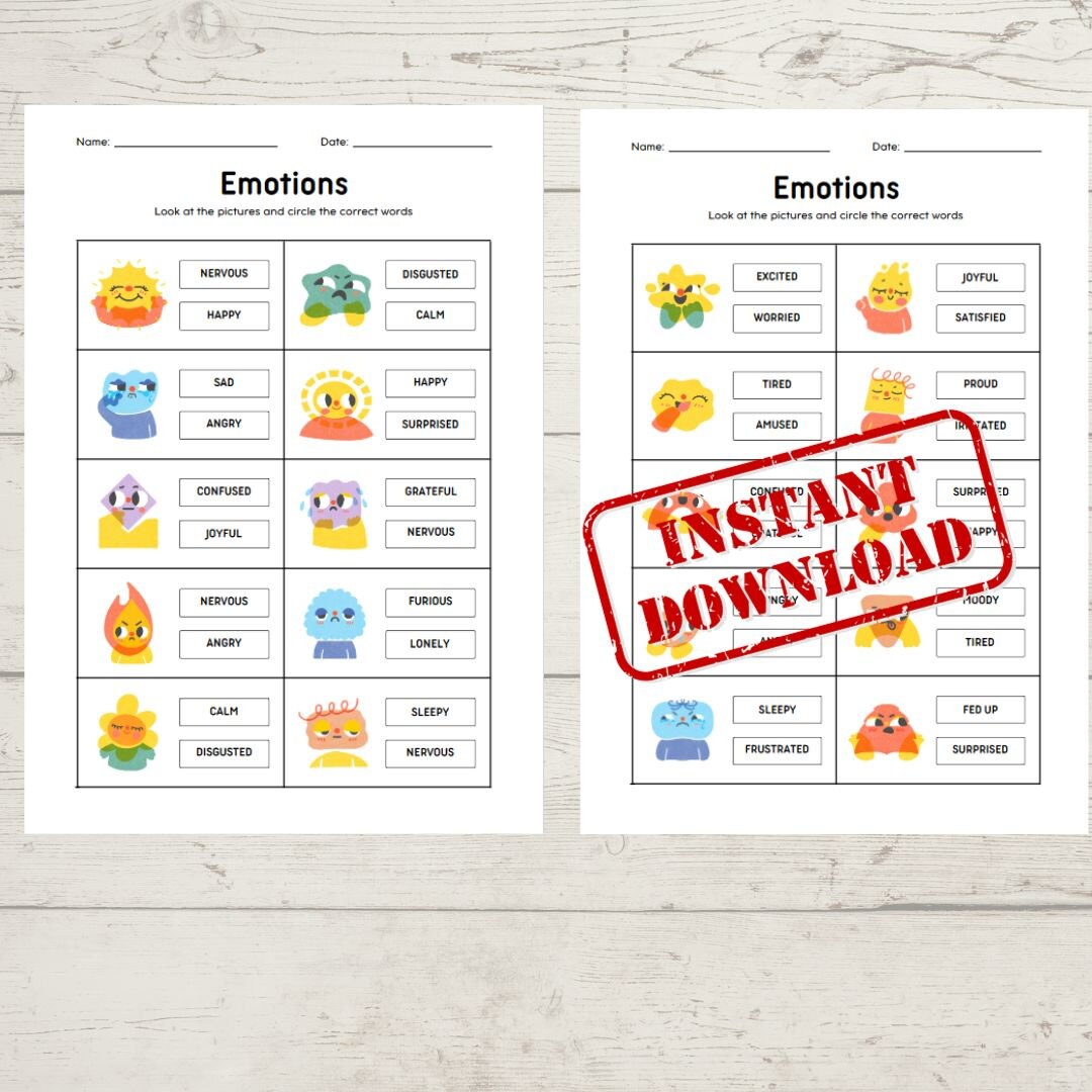 Emotions for Kids Social Emotional Kids Emotional Game Kids Emotional ...