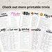 September Trivia Game | September Trivia Printable Game | Month Trivia ...