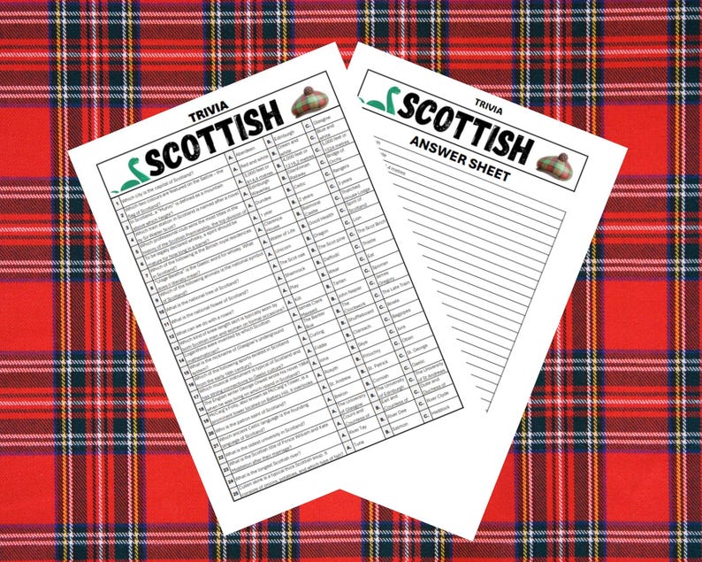 Scottish Trivia Game: Fun Scotland Quiz (PDF Download) - Etsy UK