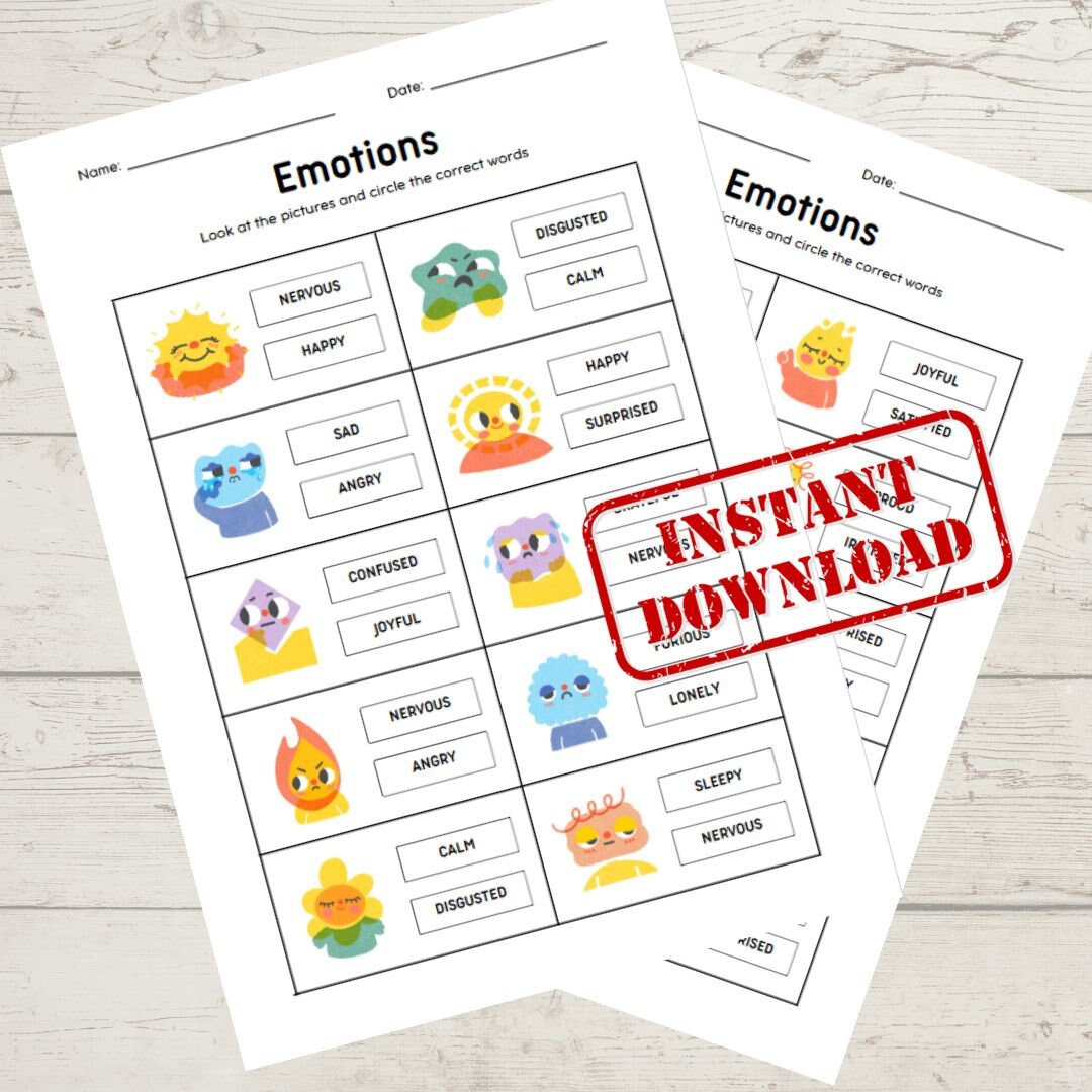 Emotions for Kids Social Emotional Kids Emotional Game Kids Emotional ...