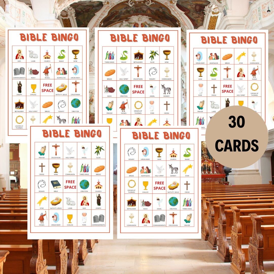 Bible Bingo Game, Bible Games, Bible Jeopardy, Bible Puzzles, Christian ...