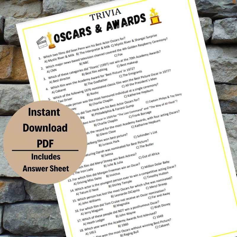 Oscar Party - Etsy