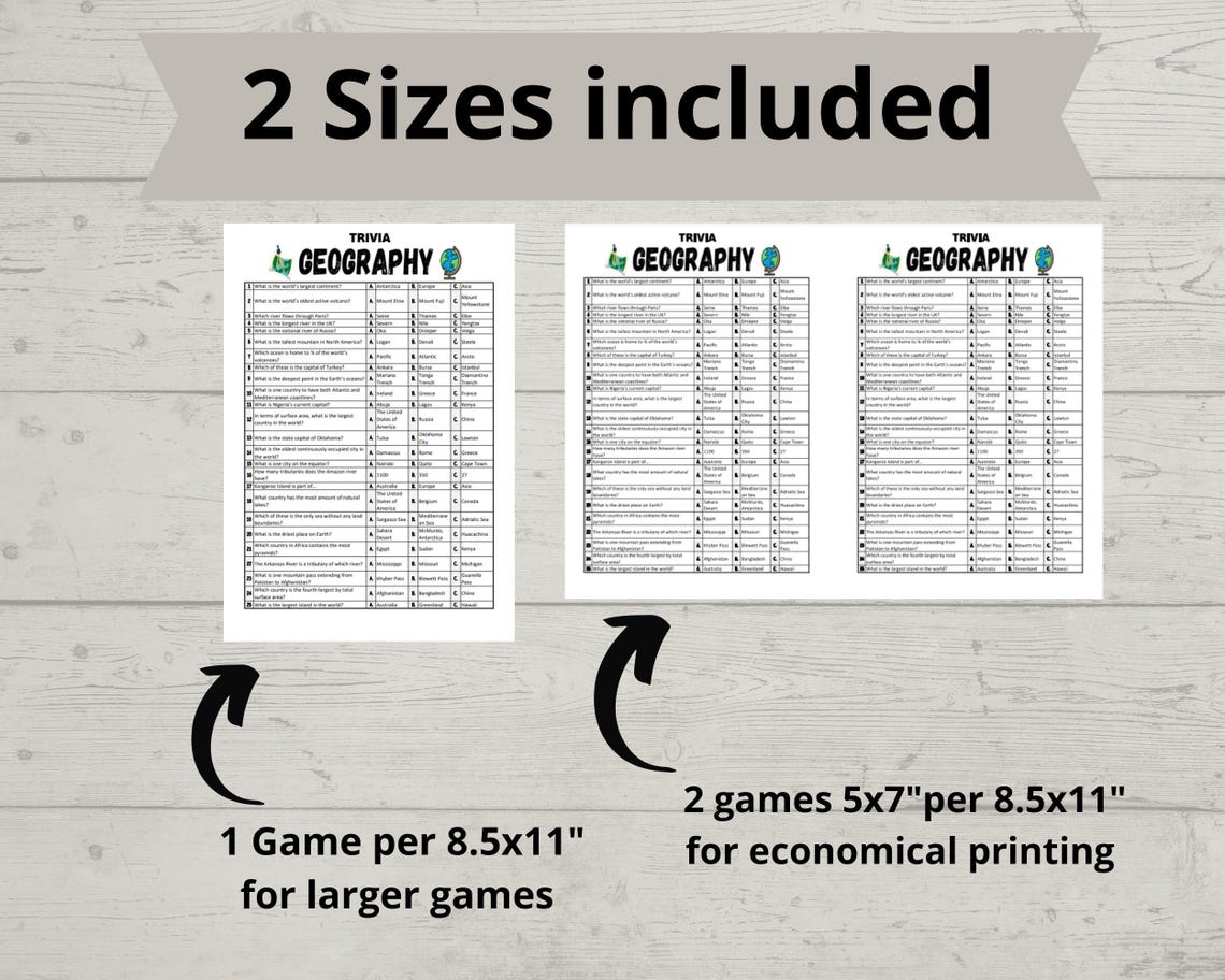 Geography Trivia Game: Fun & Educational Quiz for All Ages, Perfect for ...