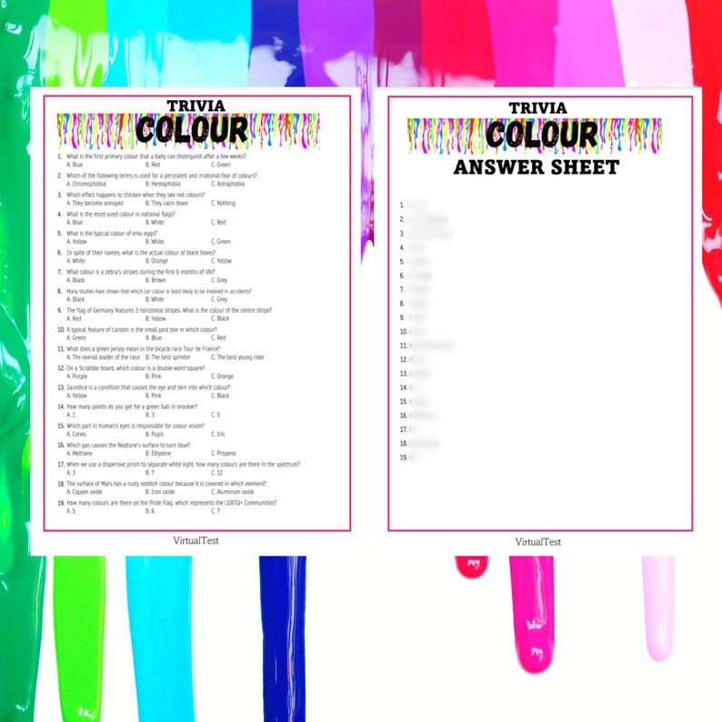 Colour Trivia, Pub Quiz, Trivia Questions, Quiz Games, Quiz Questions ...